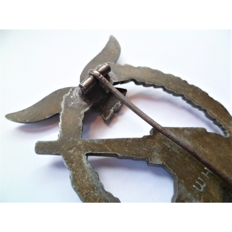 WW2 German Luftwaffe Flak Badge By WH Denazified