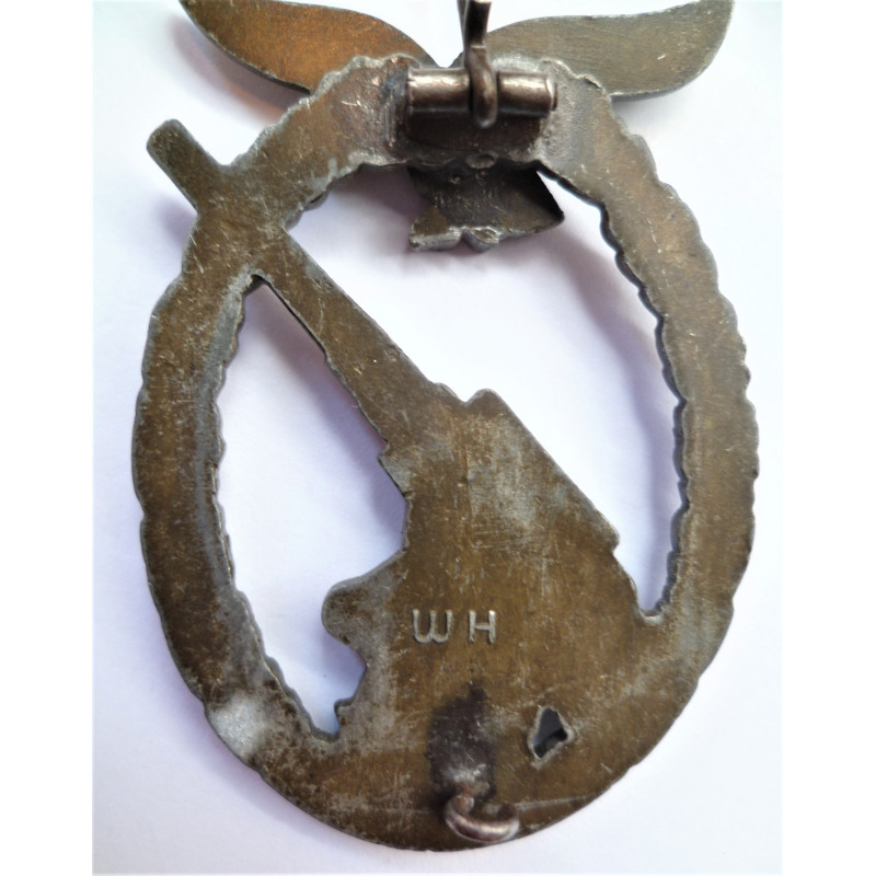 WW2 German Luftwaffe Flak Badge By WH Denazified