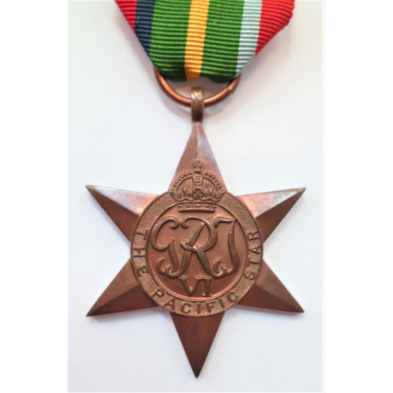 WWII British Pacific Star Medal WW2