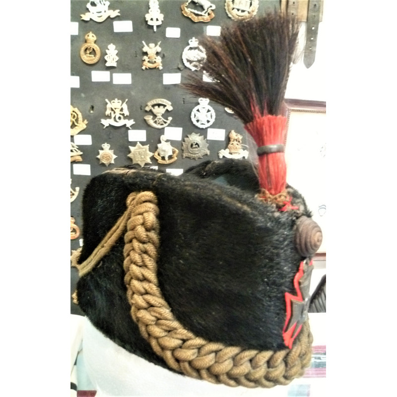 King's Royal Rifle Corps Seal Skin Busby Edwardian 1905