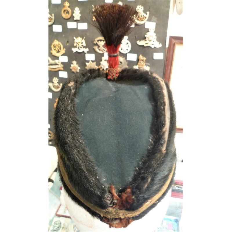 King's Royal Rifle Corps Seal Skin Busby Edwardian 1905