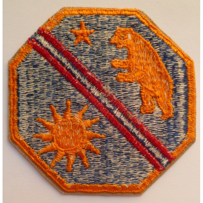 United States State Guard California 1st Security Zone Cloth Patch.