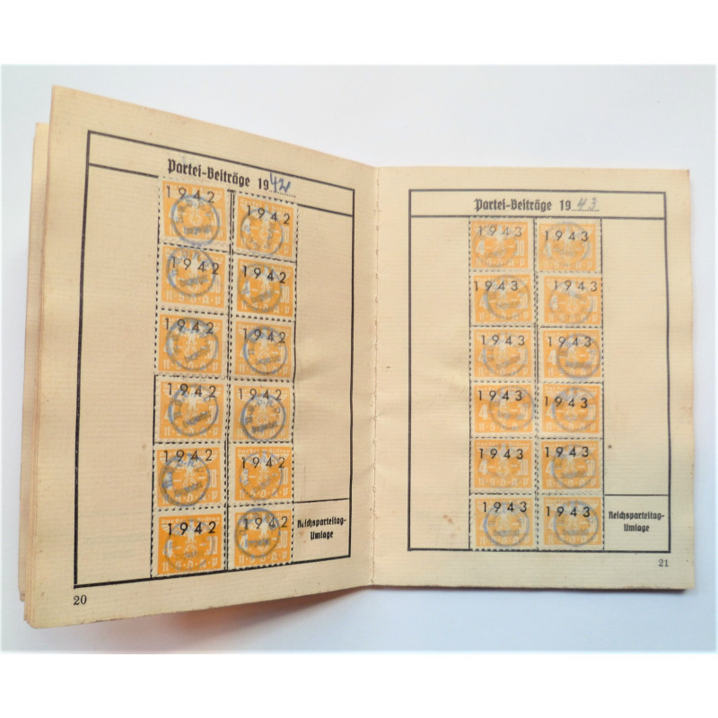 WW2 NSDAP Membership Book Third Reich documents