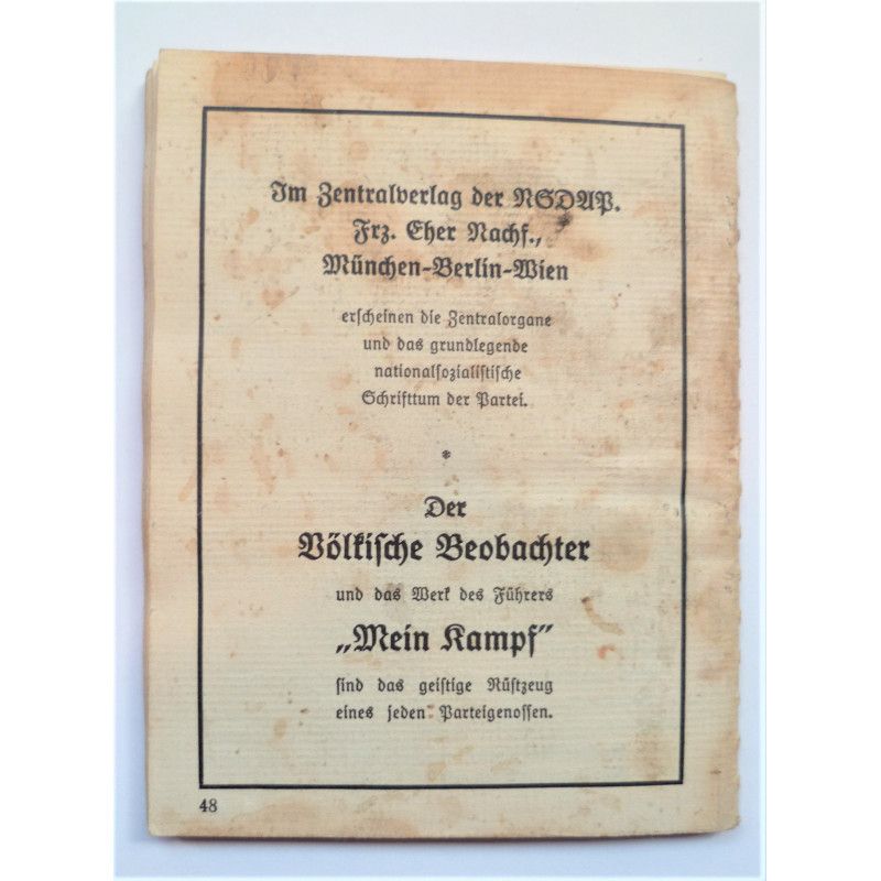 WW2 NSDAP Membership Book Third Reich documents