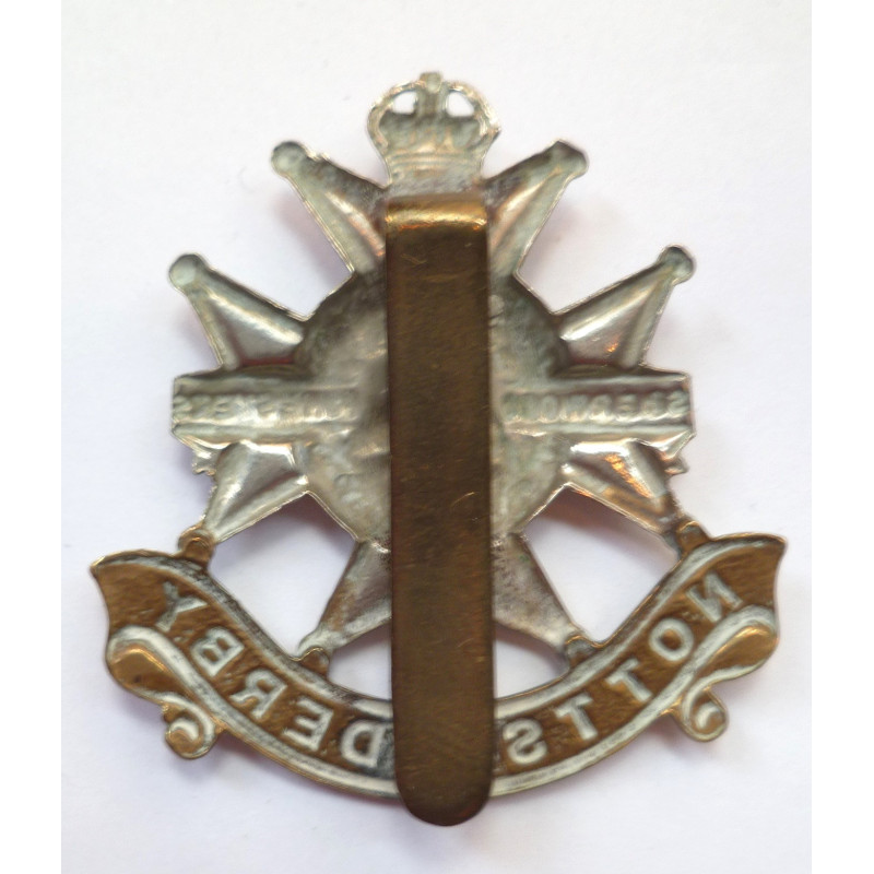 WW2 Notts & Derby Cap Badge Sherwood Foresters British Military