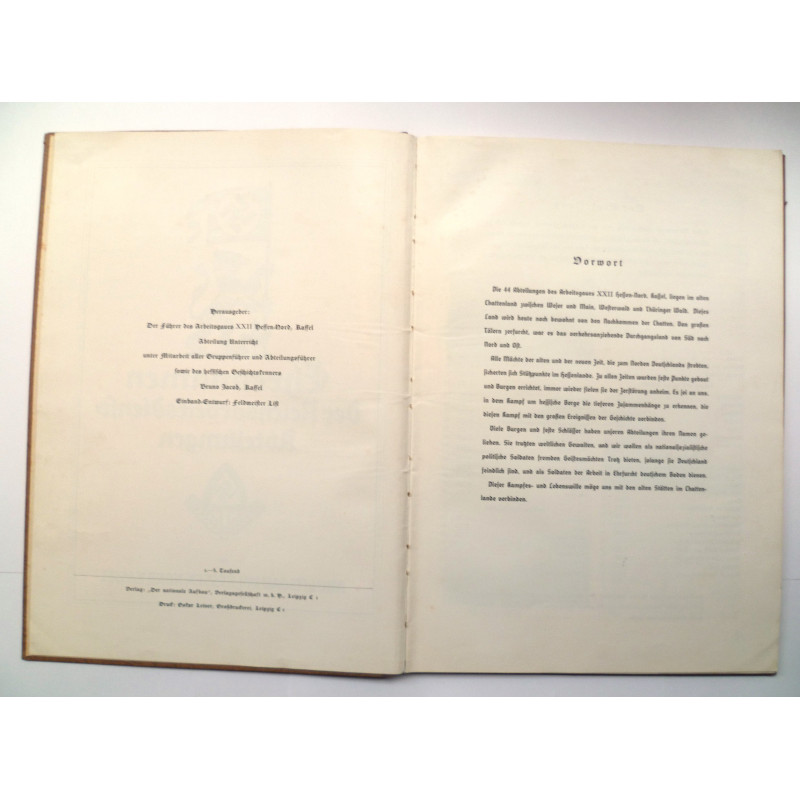 German "Honour Names of National Labour Service" RAD 1937