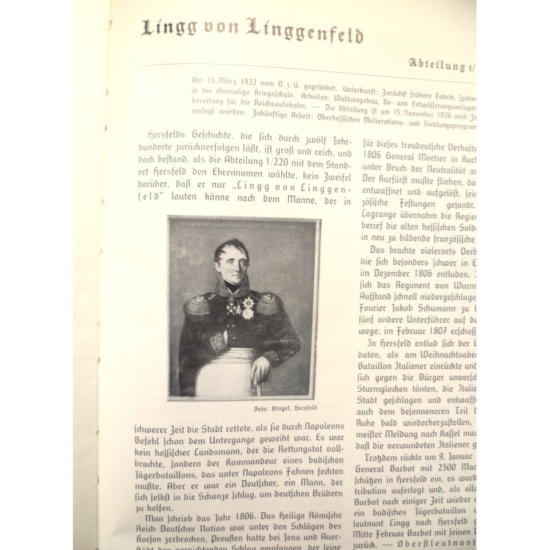 German "Honour Names of National Labour Service" RAD 1937