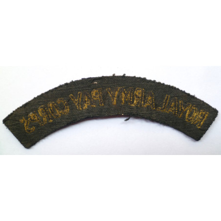 WWII Royal Army Pay Corps Cloth Shoulder Title