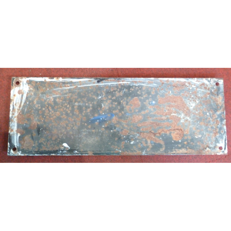 German NSDAP Metal Enamel Sign with Small Headquarters Sign Third Reich