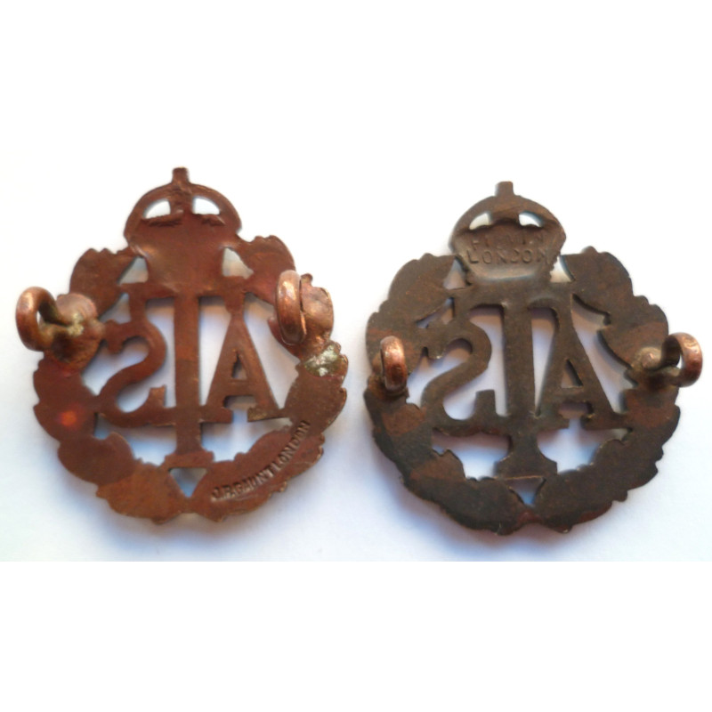 Auxiliary Territorial Service ATS Collar Badges