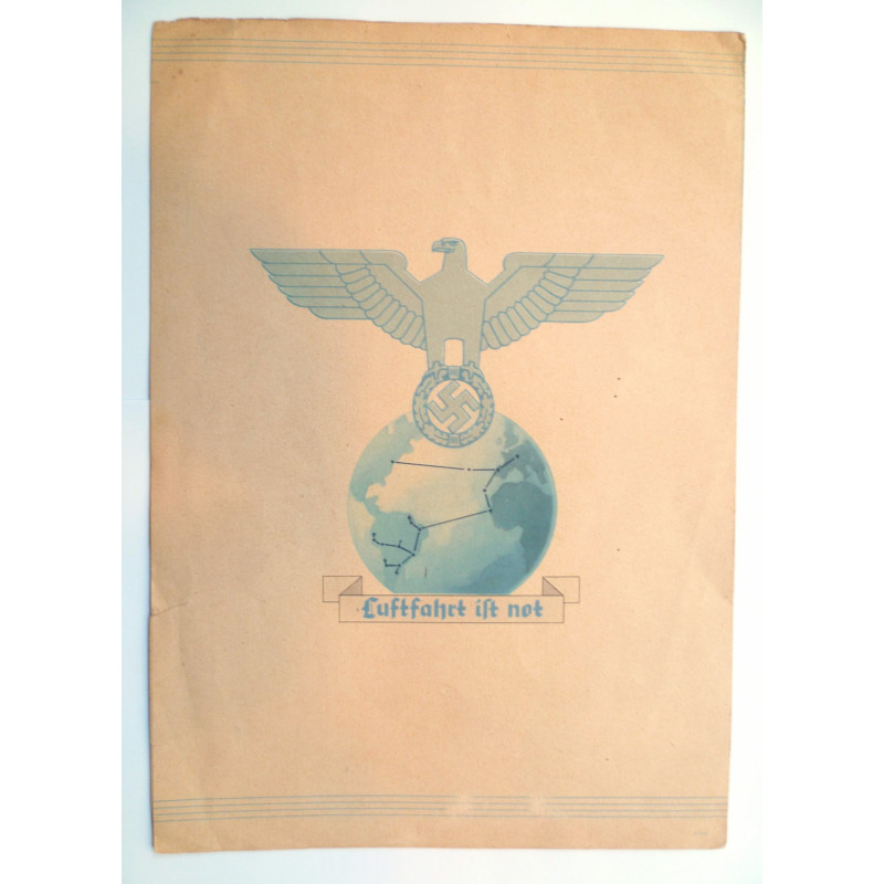 WW2 Deutsche Reichspost Telegram Zeppelin