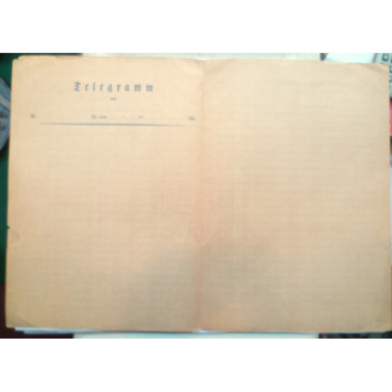 WW2 Deutsche Reichspost Telegram Zeppelin