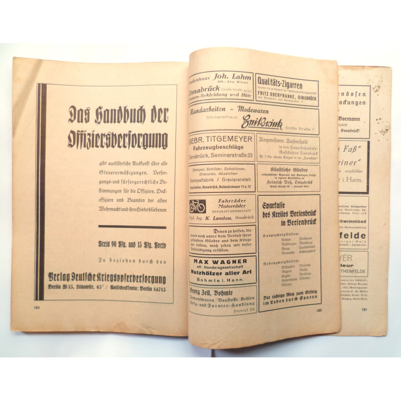 German 1938 Yearbook of The N.S.K.O.V Third Reich