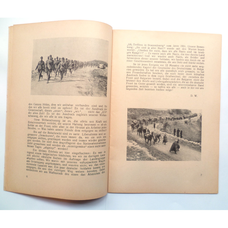 WWII German Pamphlet The German in Bulgaria 1942 NSDAP Third Reich