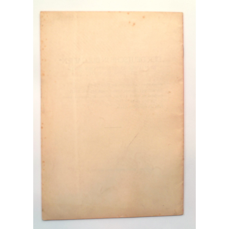 WWII German Pamphlet The German in Bulgaria 1942 NSDAP Third Reich