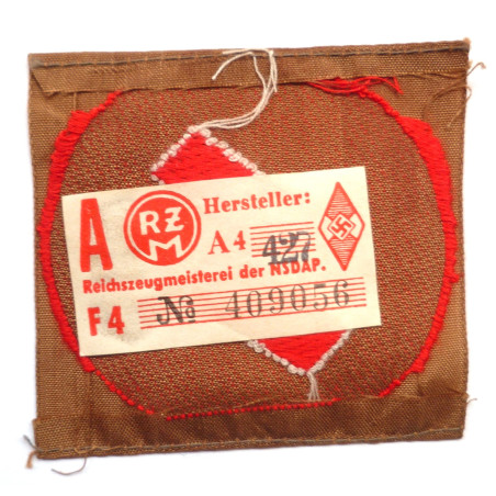 Hitlerjugend / Deutsche Jugend Rune sleeve badge (DJ)