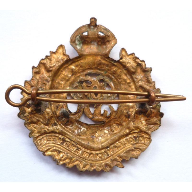 WW2 Royal Canadian Engineers Cap Badge George VI