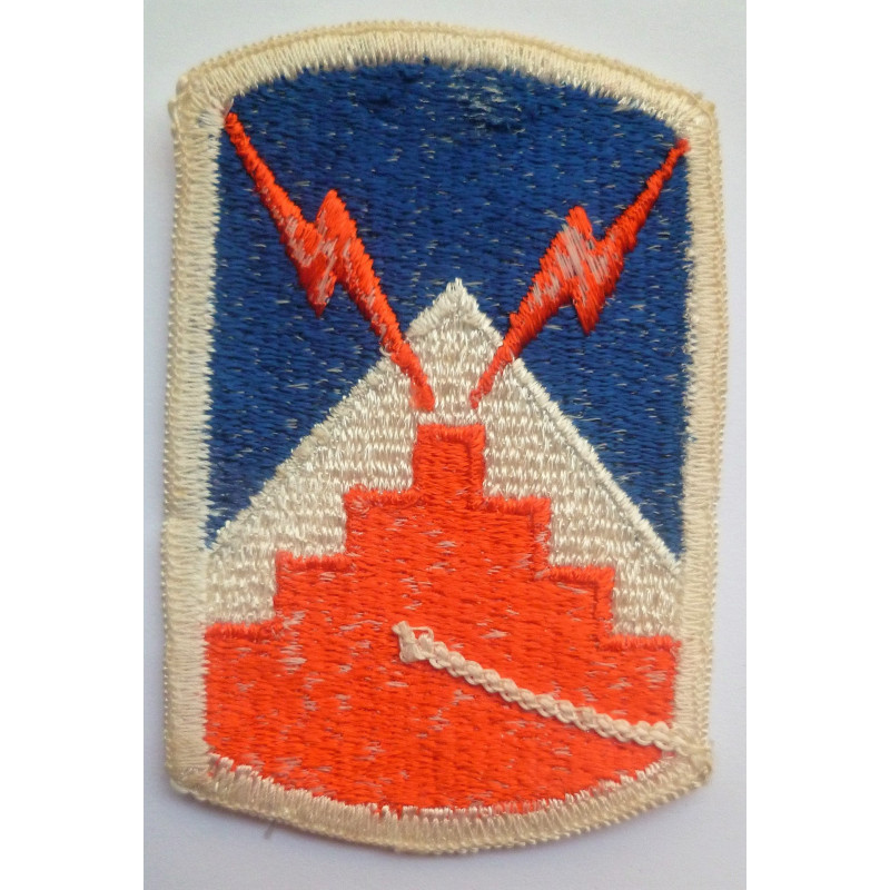 United States 7th Signal Brigade Cloth Patch Badge An original cloth.