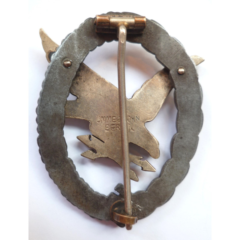 Luftwaffe Wireless Operator/Air Gunner Badge by JMME & Sohn Berlin