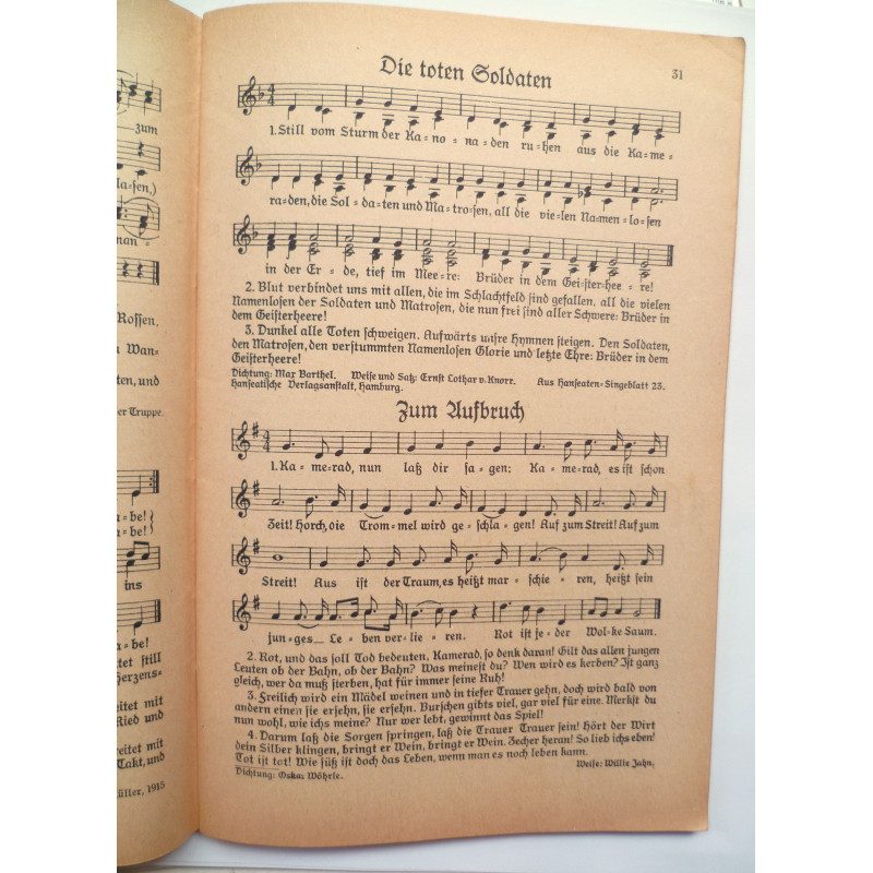 German Soldiers Song Booklet 1942 120 pages paperback