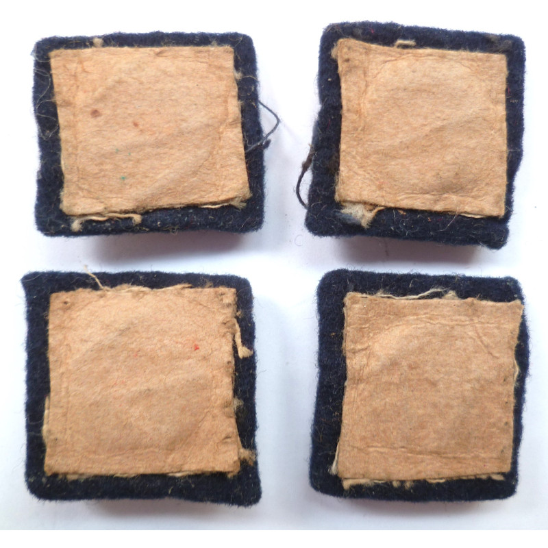 WWII British 1st Lieutenant Cloth Rank Insignia Dark Blue Backing