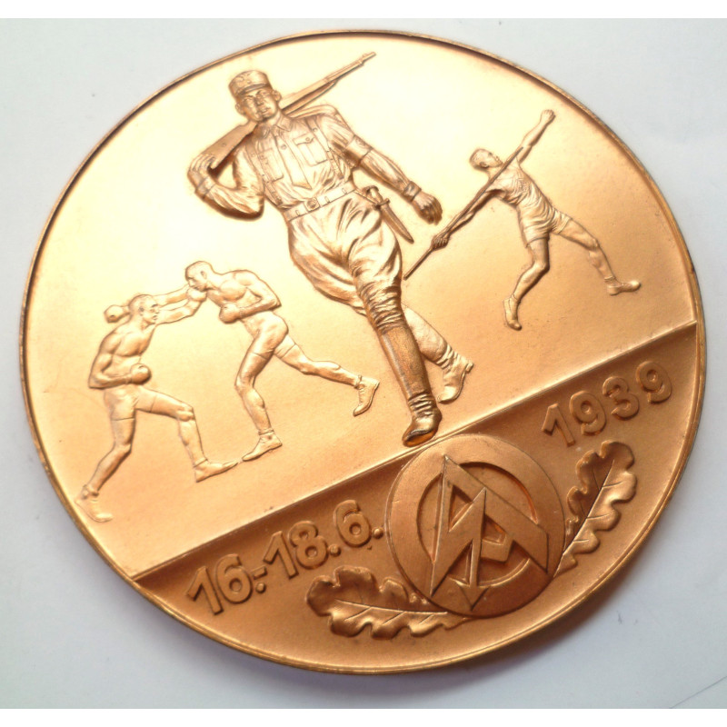 WW2 German SA Non Portable Sports Award 1939 Third Reich