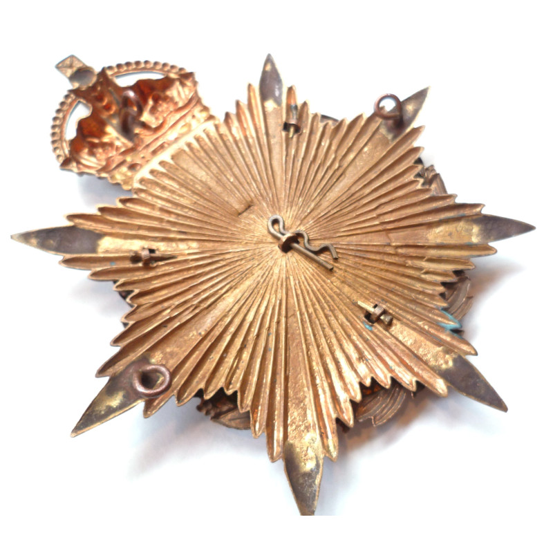 WW1 Army Veterinary Corps Officers Blue Cloth Helmet Plate AVC