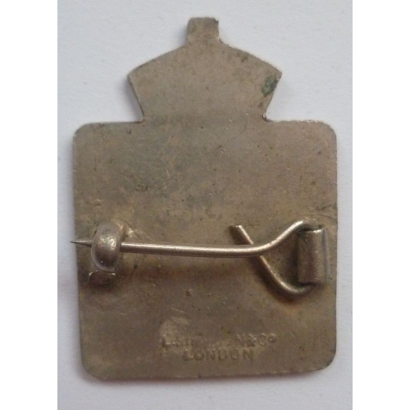 WWII WVS Womens Voluntary Service Badge A white metal badge British.