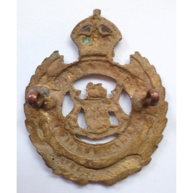 South Africa Engineers Cap Badge - King's Crown