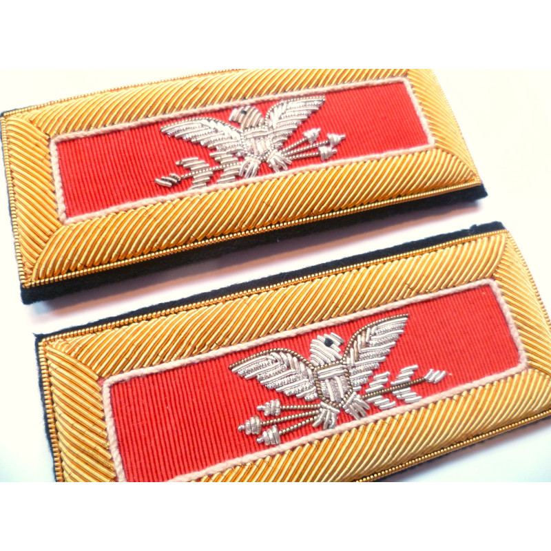 US Army Colonel Engineers Officer Shoulder Boards Straps Bullion