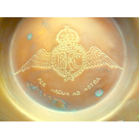WW1 Royal Flying Corps RFC Dish Trench Art