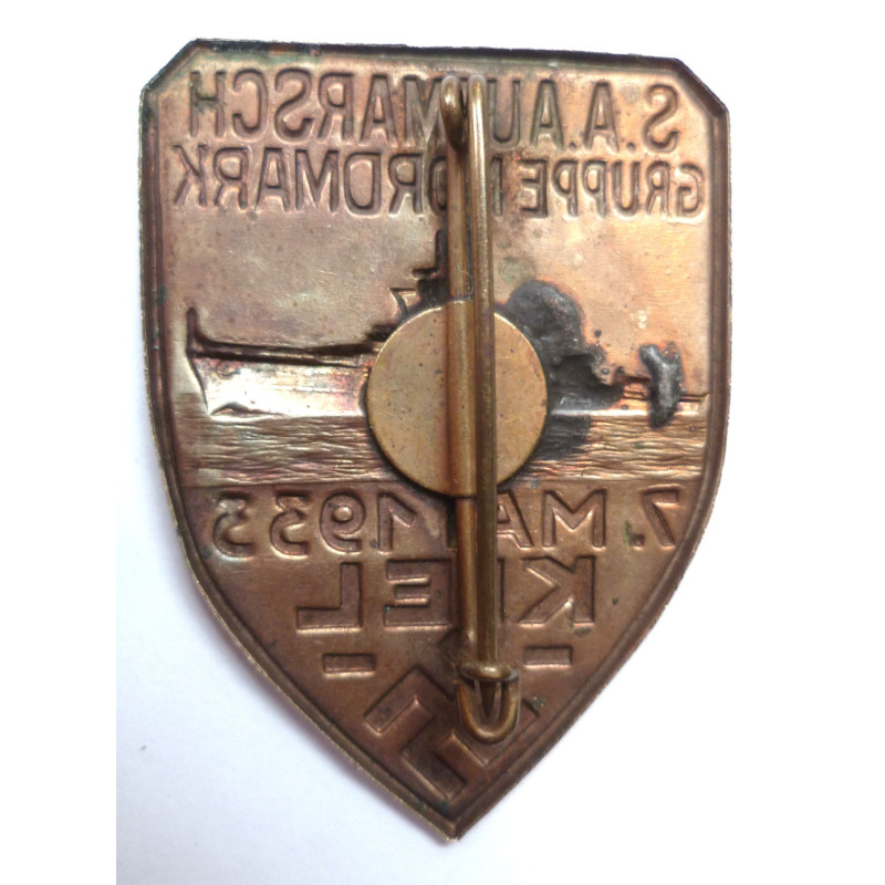 German S.A Gruppe Nordmark Rally In Kiel Badge Tinnie Third Reich