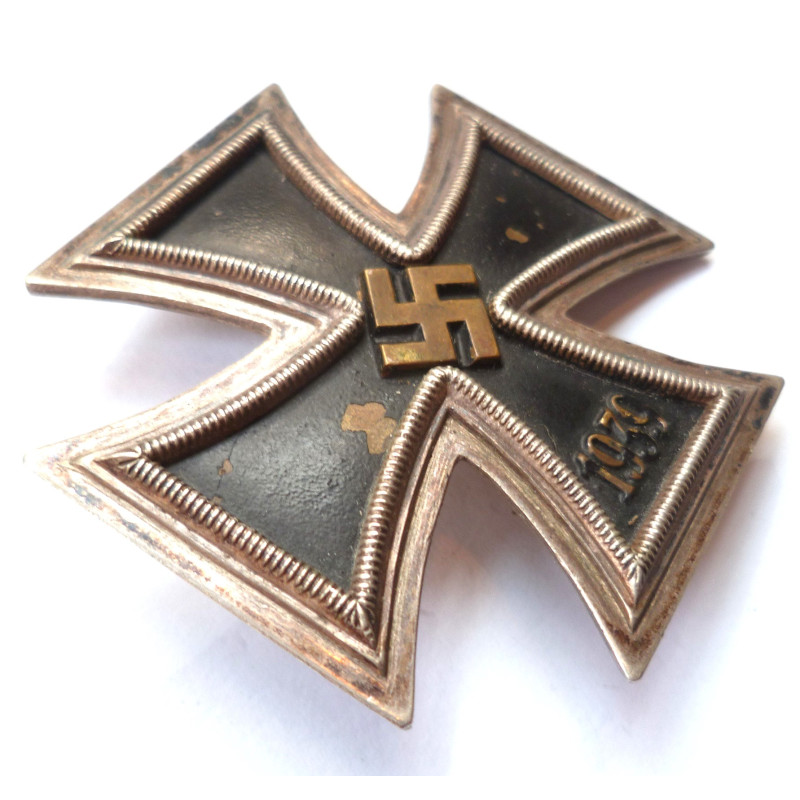 German WW2 Iron Cross 1st Class Maker L/58 EK1 Rudolf Souval
