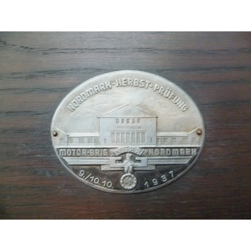 NSKK Award Plaque Motor-Brig. Nordmark