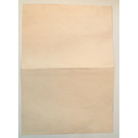 WW2 German Award Document For War Merit Cross 2nd Class With Swords ...