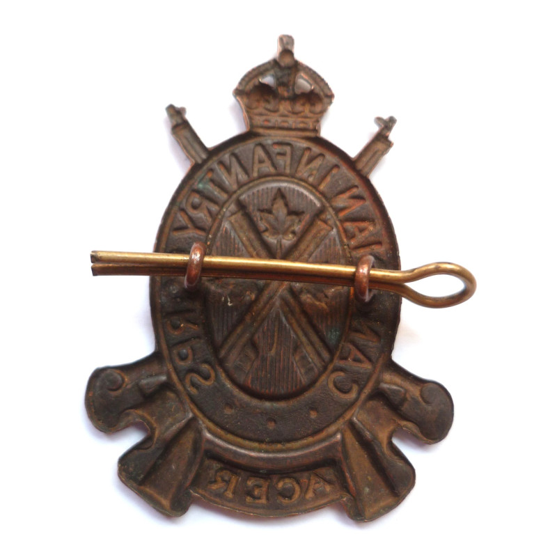 WW2 Canadian Infantry Corps Cap Badge Canada Commonwealth