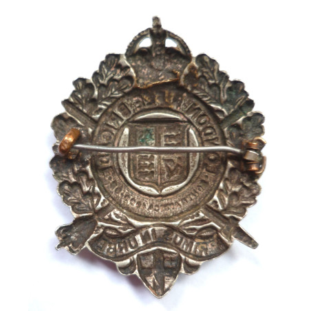 WW1 London Rifle Brigade Silver Cap Badge - British Army