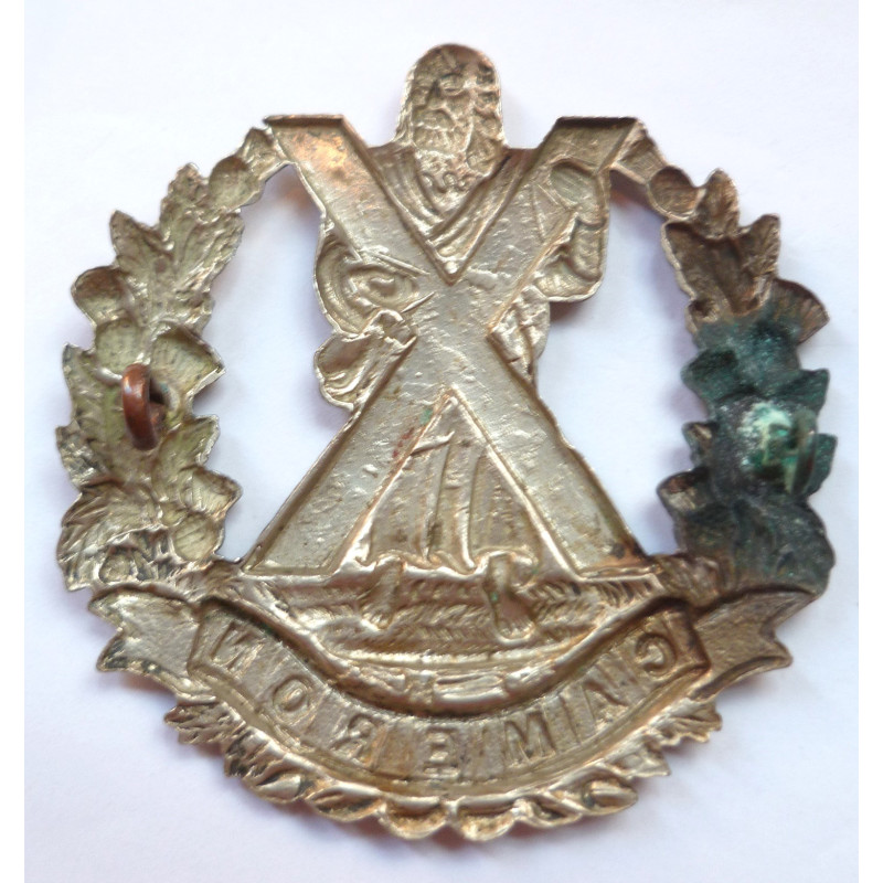 WW2 Queens Own Cameron Highlanders Regiment Cap Badge - British Army