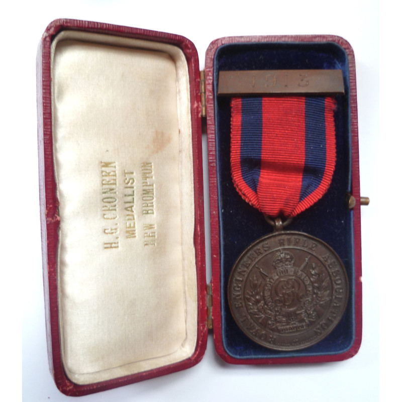 Pair Royal Engineers Rifle Association 1912 &1913 Medal - British Army