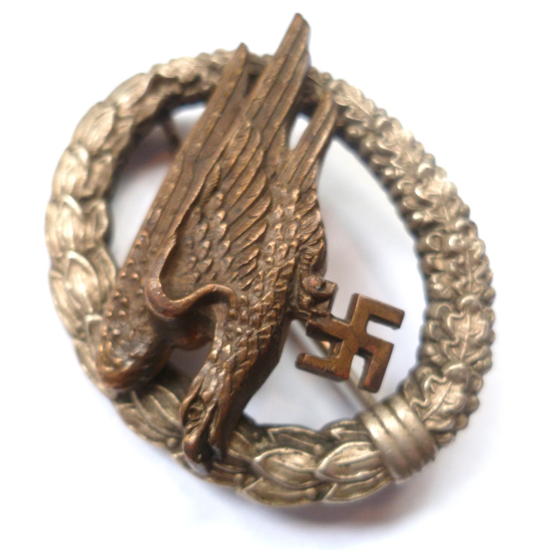 WW2 German Luftwaffe Paratrooper Badge C.E.Junker - Third Reich