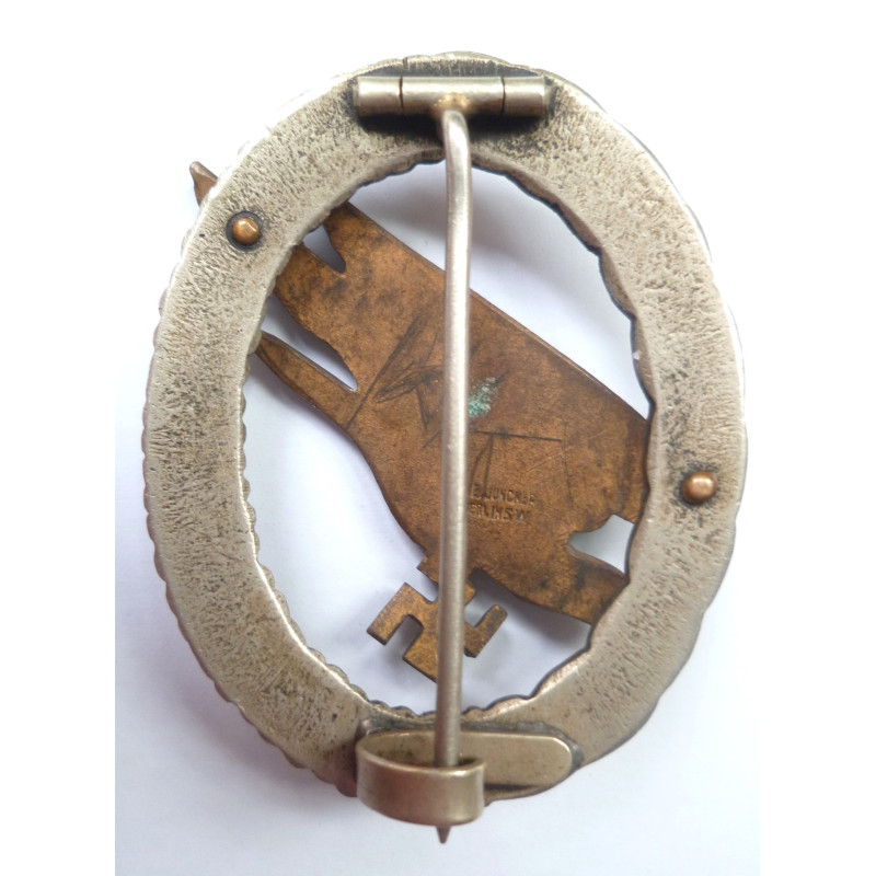 WW2 German Luftwaffe Paratrooper Badge C.E.Junker - Third Reich