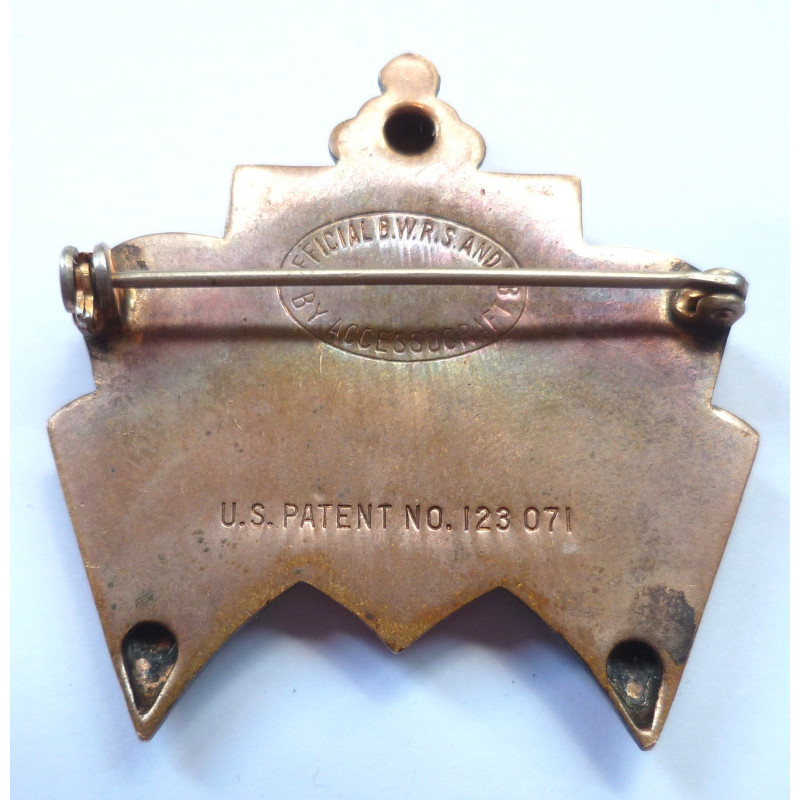BWRS Bundles For Britain Official American War Workers Pin Badge