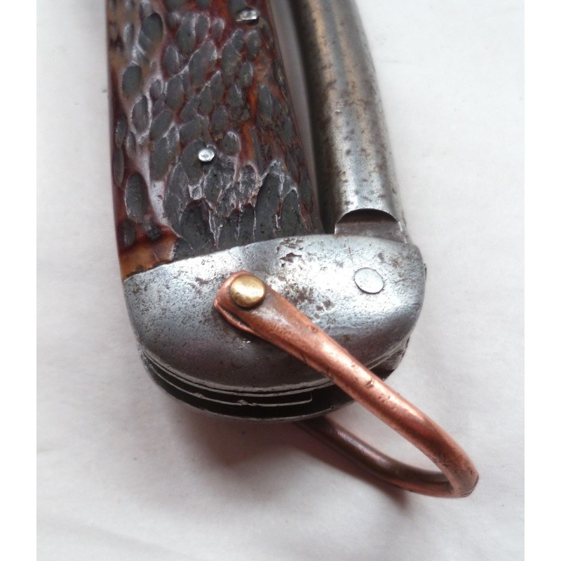 Horn Handled Clasp Knife Dated 1915 Camillus Cutlery Co USA