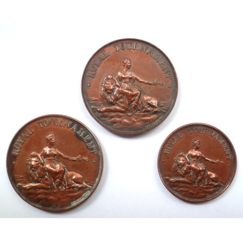 Three Royal Tournament Bronze Medallions To Air Commodore E.G.L ...