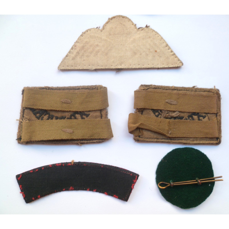 WW2 Ox & Bucks Light infantry Slip on and Printed Cloth Badge - British Insignia Parachute Regiment