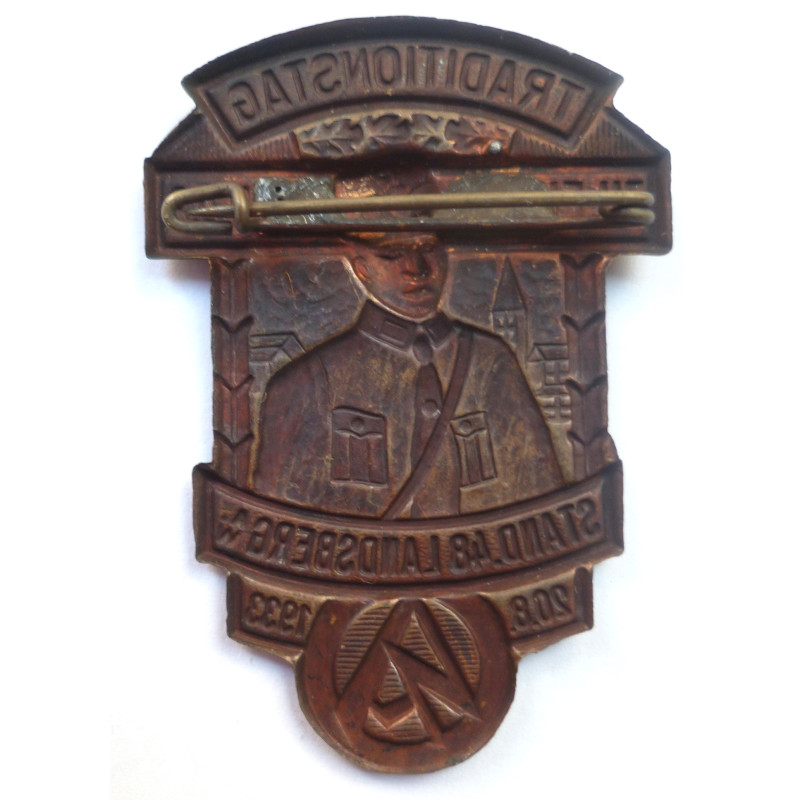 Traditionstag zu ehren 48 Landsberg 1933 Tinnie - Third Reich Insignia
