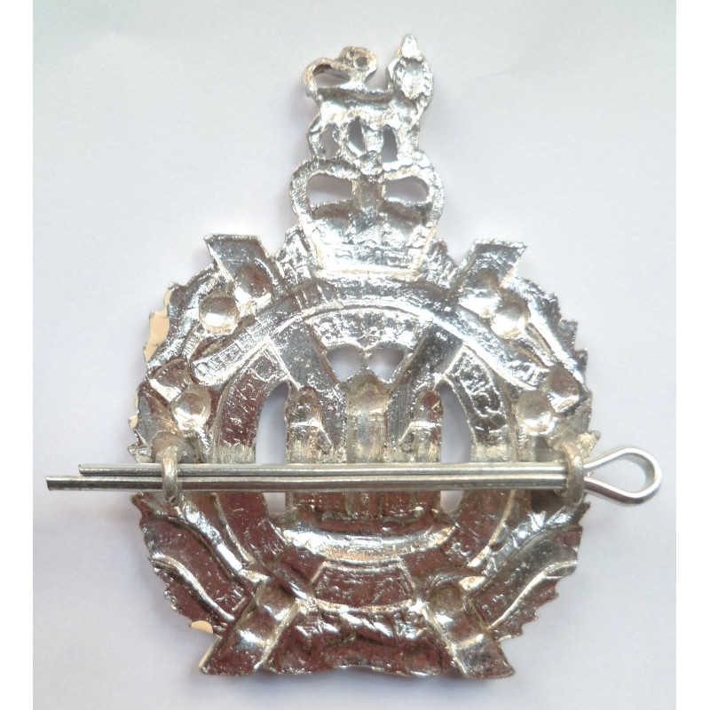 King's Own Scottish Borderers Staybrite Cap Badge - British Army Insignia