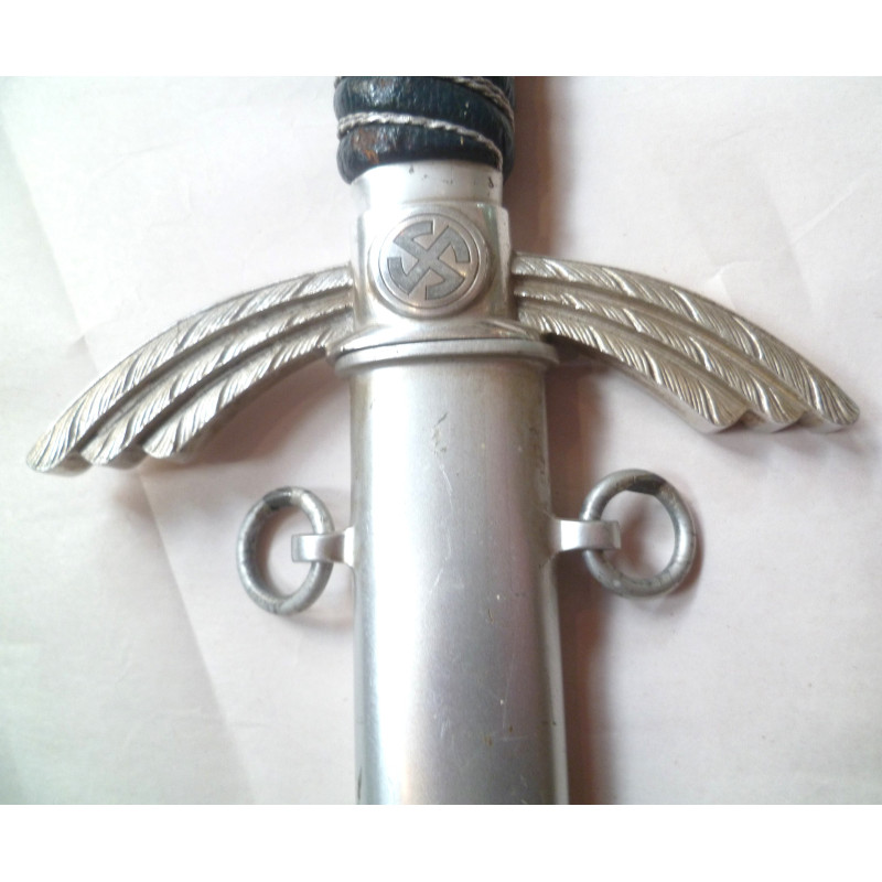WW2 German Luftwaffe Officers Dress Sword by SMF Solingen - Third Reich