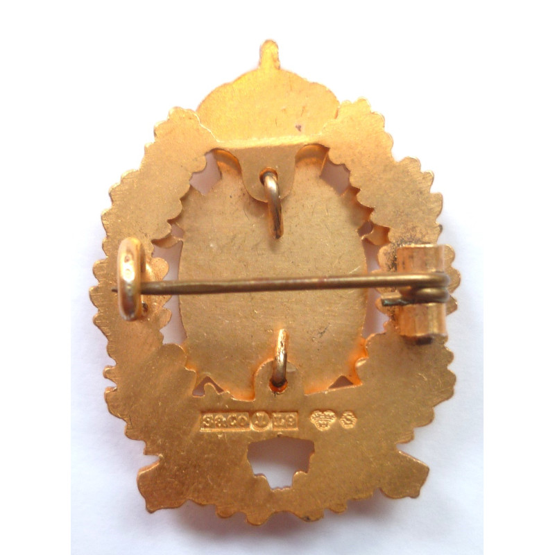 Swedish Silver Gilded Police Badge : Marksman Sweden