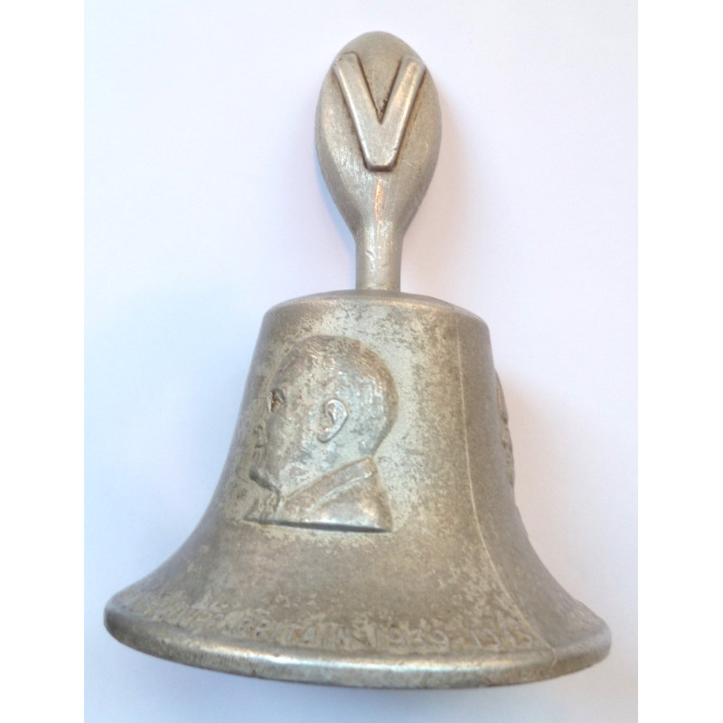 WW2 Victory Bell made of Cast Aluminum - British Army Insignia